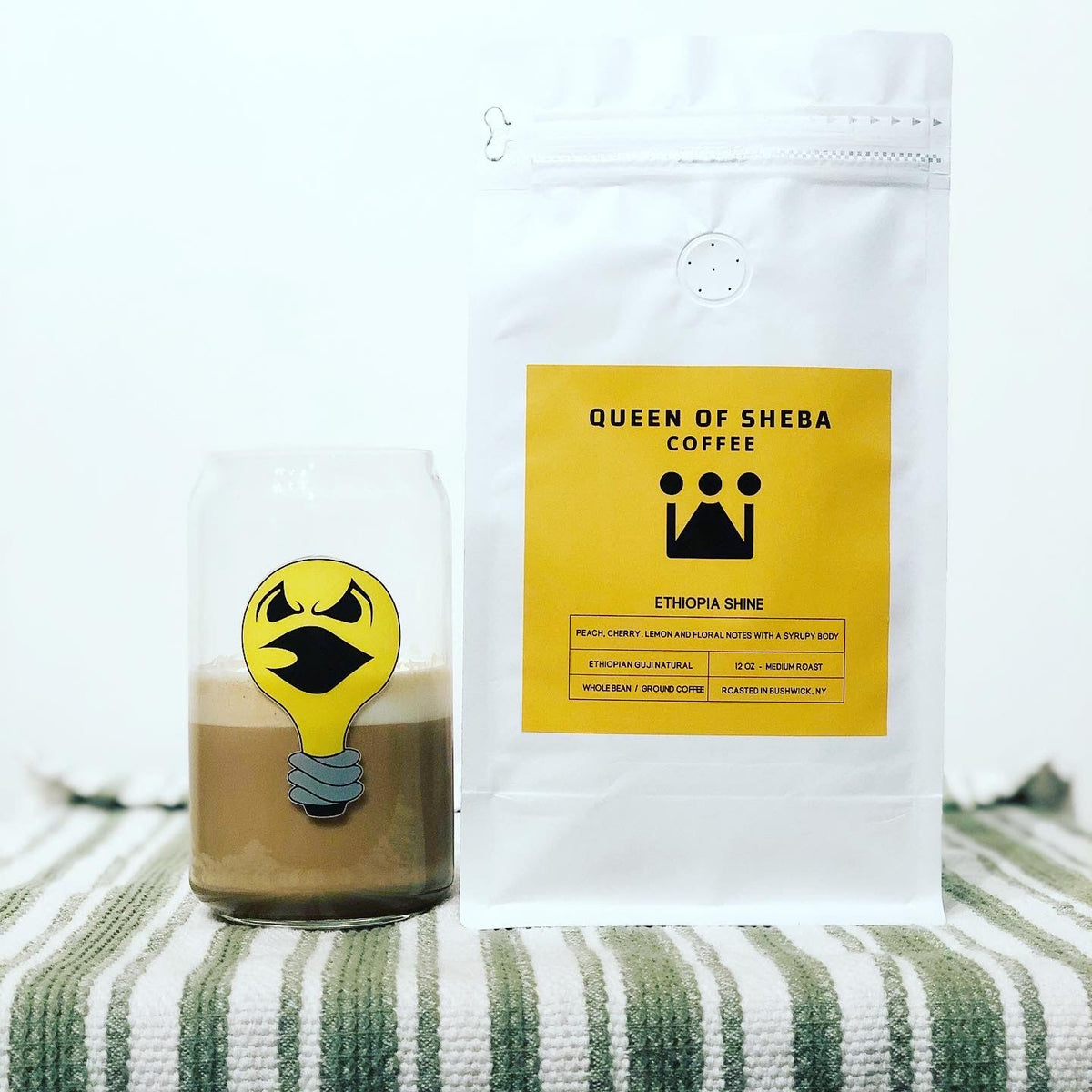 Ethiopia Shine Coffee Beans (12 oz) by Queen of Sheba Coffee – BeerCanvas